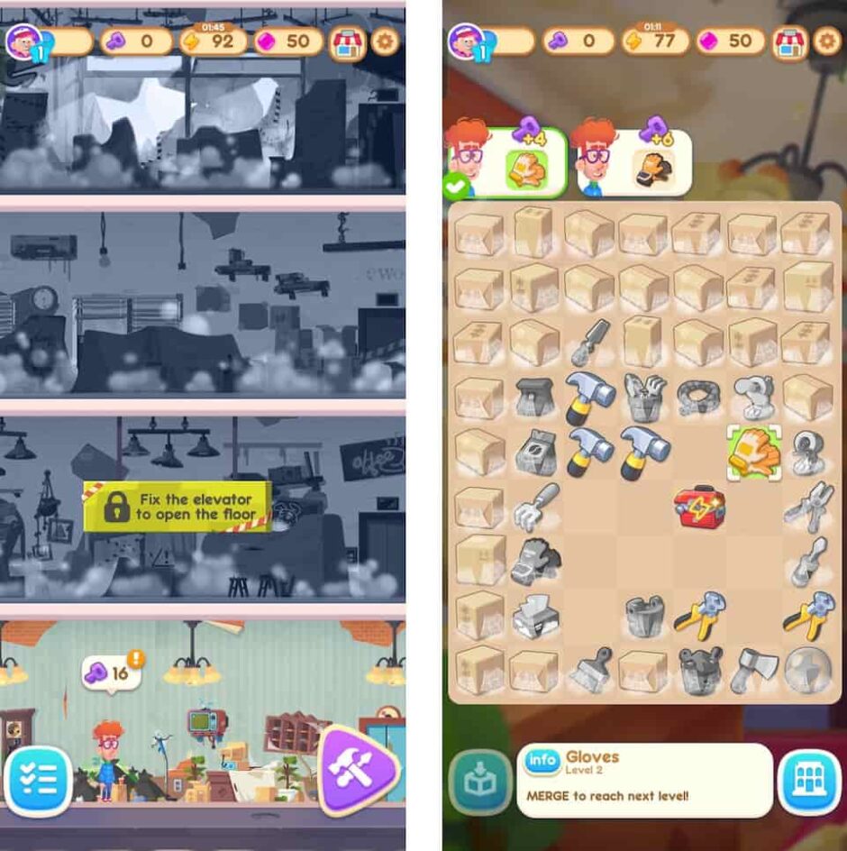 「Merge Hotel」Fix the blenderをクリアに挑戦！【ポイ活/2日で達成】 | ぽこのポイ活にっき